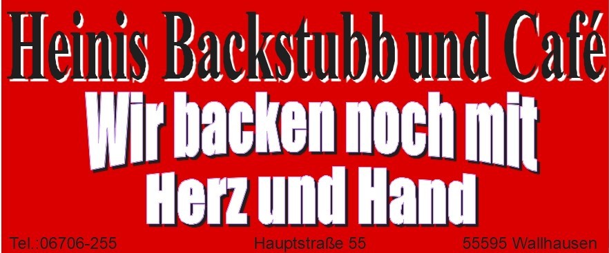 Heinis Backstubb und Cafe - Impressum